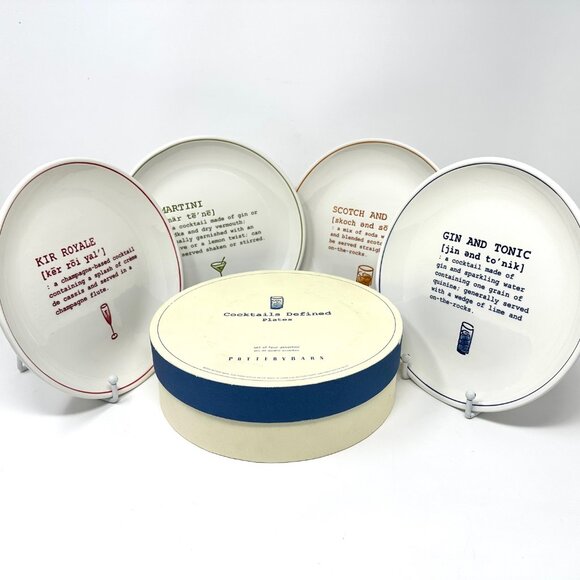 Pottery Barn | Dining | Pottery Barn Cocktails Defined Appetizer Plates ...